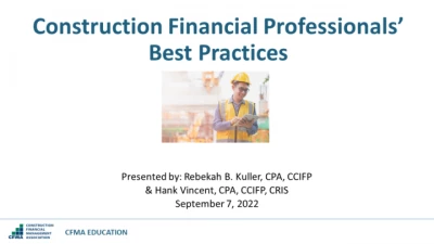 Construction Financial Management Association